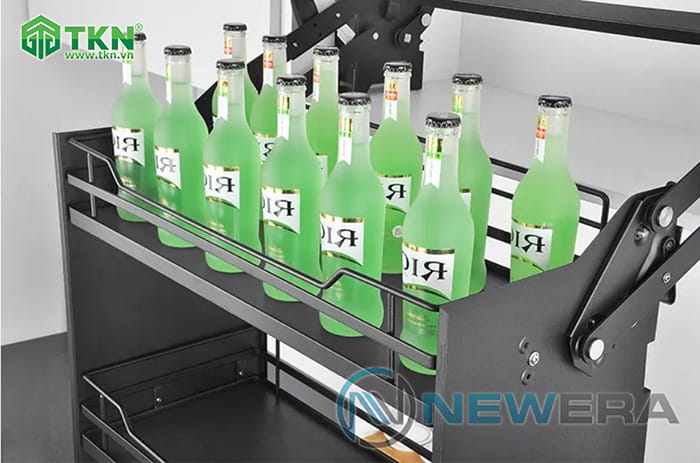 Giá nâng hạ bát đĩa giá rẻ nâng hạ NE113.800 2 tầng